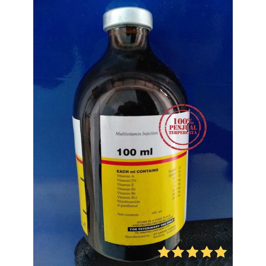 Jual Obat SANBE INJECTAMIN 100 ml Vitamin Ternak Injeksi Hewan Sapi ...