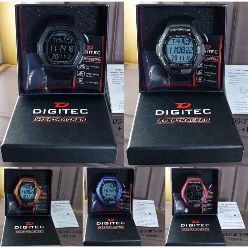 Jual Digitec 3108-Jam Tangan Pria/Wanita Digital-Steptracker Original ...