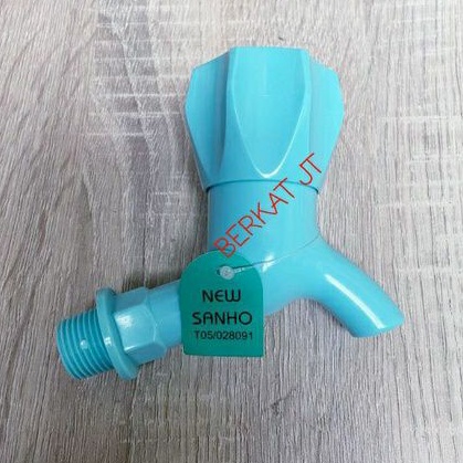 Jual KRAN TEMBOK PLASTIK 1/2/KRAN TEMBOK PVC/KRAN TEMBOK SANHO PUTAR ...