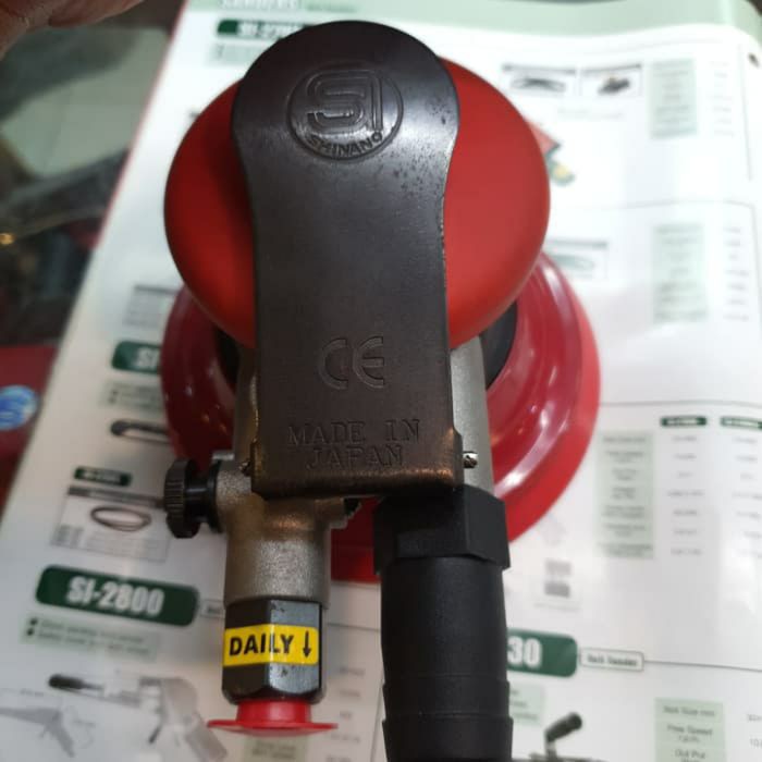 Jual (B2T)dual action sander 5in with self vacuum merk SHINANO SI ...