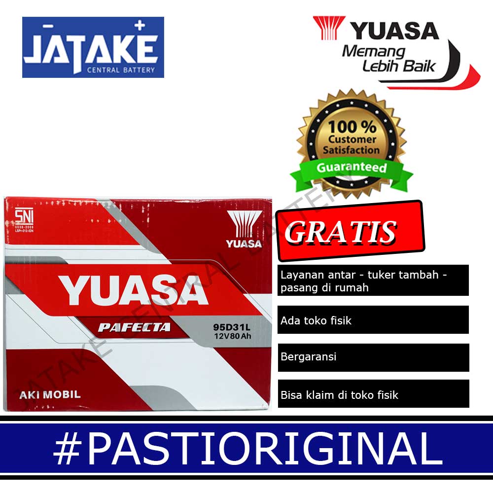 Jual Aki Basah 95D31L Yuasa Mobil Mitsubishi Pajero Sport Dakar Land Cruiser turbo | Shopee ...