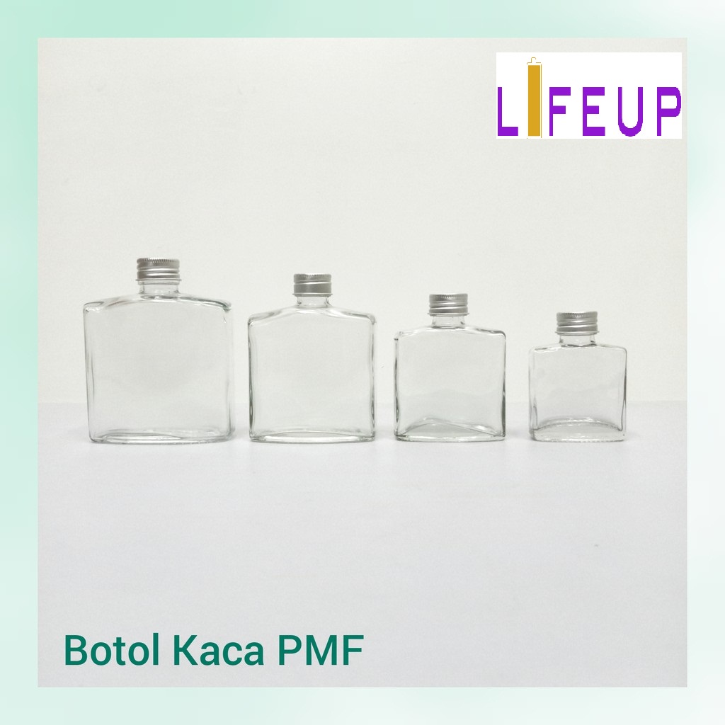 Jual BOTOL KACA POLOS - PERSEGI/Glass Bottle Minuman Kopi/Susu/Juice ...