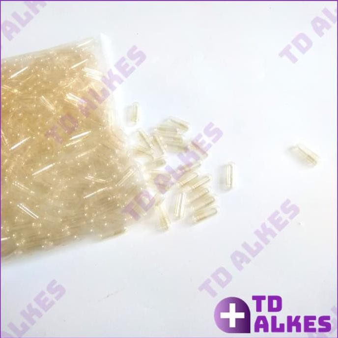 Jual CANGKANG KAPSUL KOSONG NO 00 KULIT KAPSUL NATURAL BENING ISI 1000 PCS | Shopee Indonesia