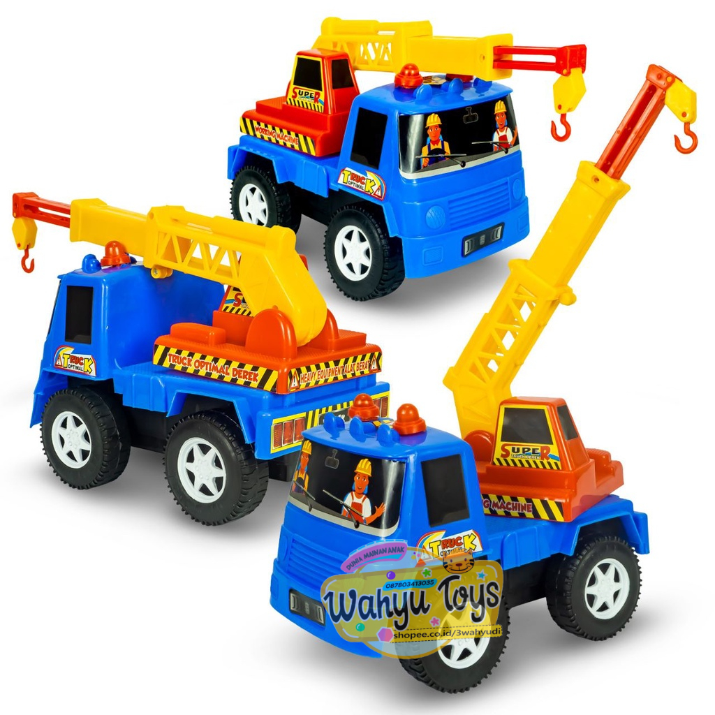 Jual Mainan Mobil Crane Aneka Mainan Mobil Truck Konstruksi MAINAN ANAK ...