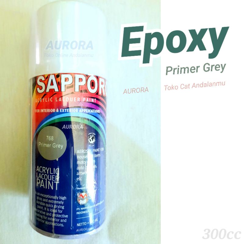 Jual Epoxy Sapporo Primer Grey Abu Abu Dasaran Cat Cet Dasar Abuabu ...