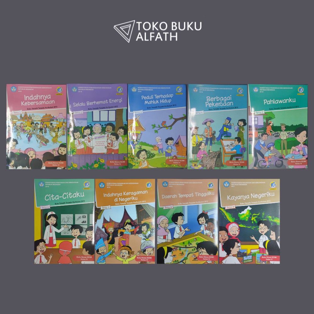 Jual BUKU TEMATIK KELAS 4 SD/MI TEMA 1, 2, 3, 4, 5, 6, 7, 8, 9 ...