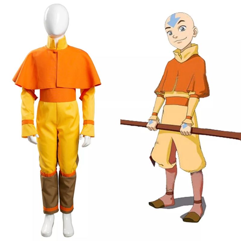 Jual Avatar Kostum Cosplay Avatar Aang Kostum Anime Anak Avatar The ...