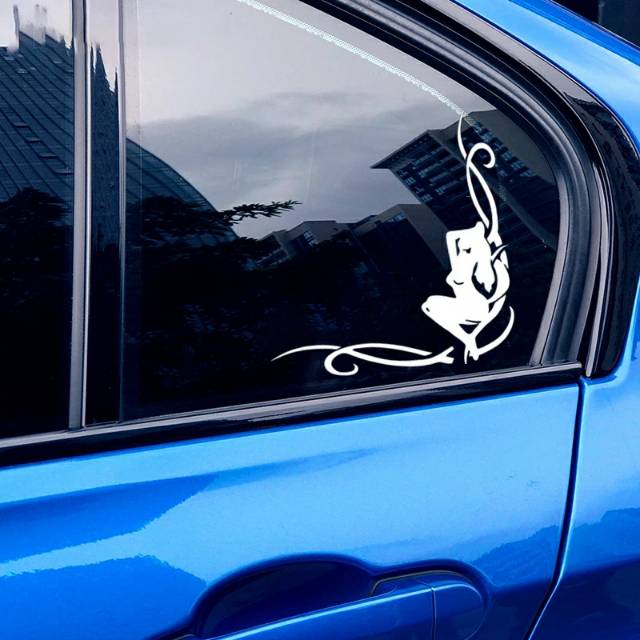 Jual Cutting Stiker wanita disudut Sticker keren untuk body atau kaca ...