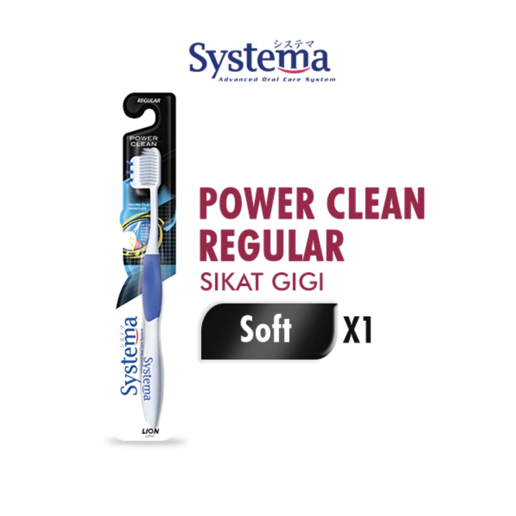 Jual Systema Sikat Gigi Power Clean Regular Soft | Shopee Indonesia