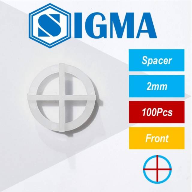 Jual SIGMA Tile Spacer 2mm - 100 Pcs/Bks (Leveling - Reuseable - Tavy ...