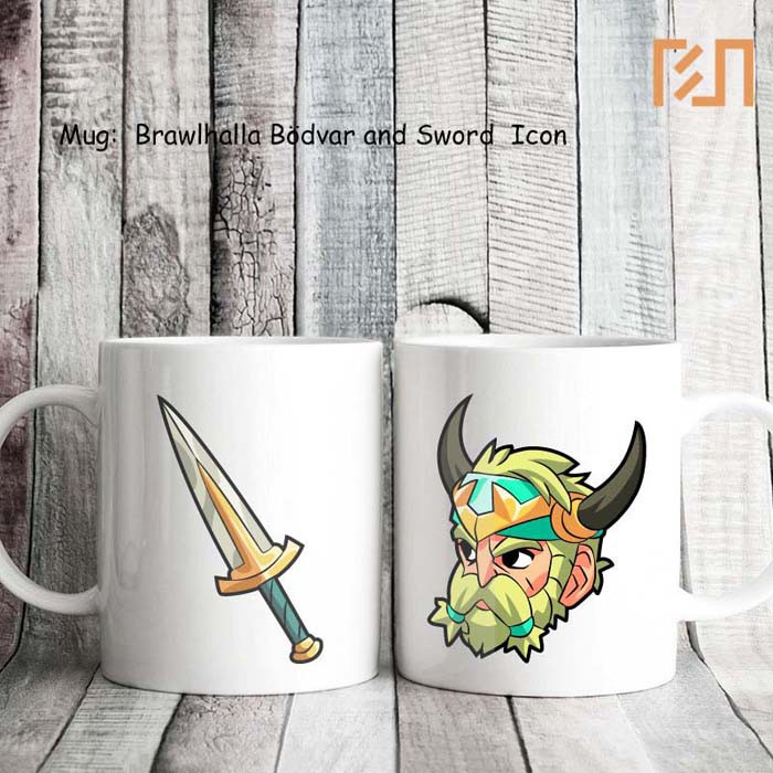 Jual Mug Brawlhalla Bödvar and Sword icon | Shopee Indonesia