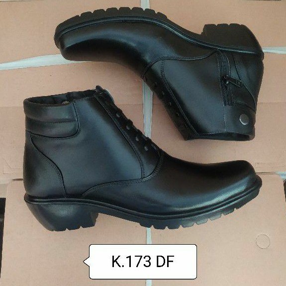 Jual Sepatu kulit PDH pria boots Polri TNI security guard PNS sepatu ...