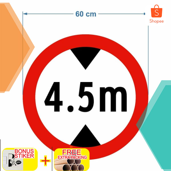 Jual RAMBU KETINGGIAN MAKSIMUM Lingkaran Plat Aluminium 60 cm Keren ...