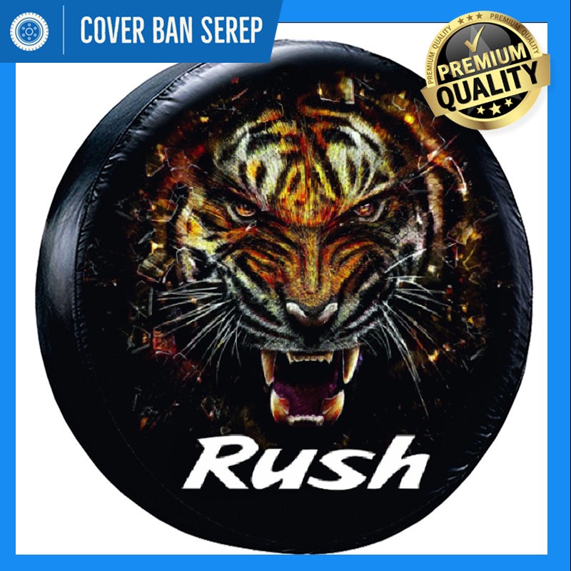 Jual Cover Ban/ Sarung Ban Serep Mobil Rush TRD Sportivo Gambar Macan ...