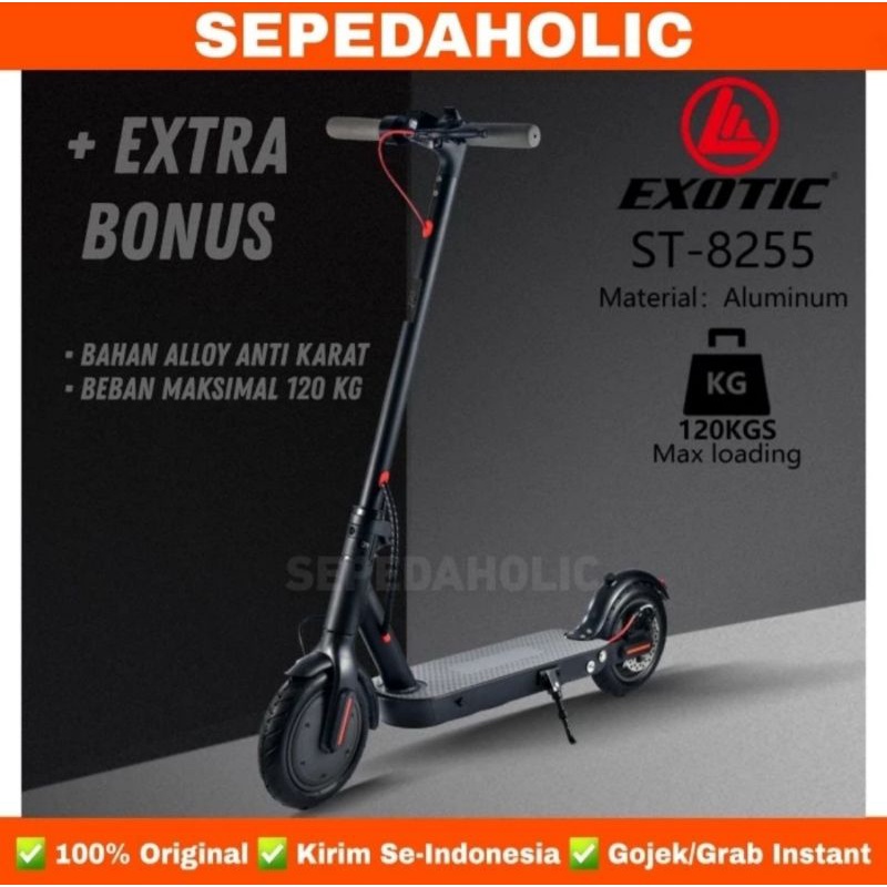 Jual Skuter Scooter Listrik EXOTIC ST 8255 Electric Lipat Dewasa & Anak ...