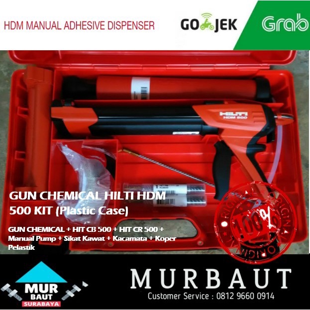 Jual GUN CHEMICAL LEM HILTI HIT RE 500 Set DISPENSER HDM 500 KIT ...