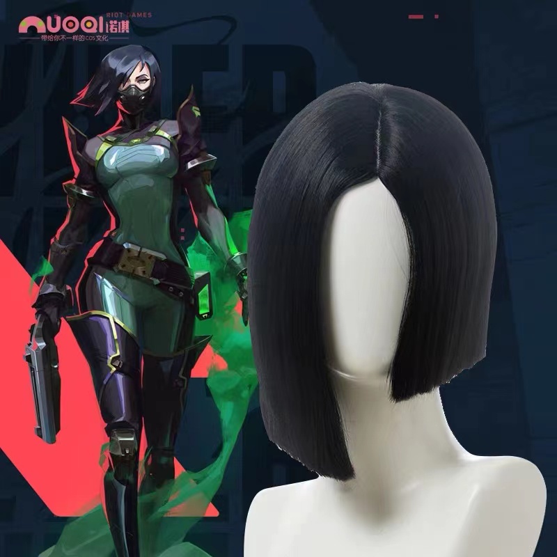 Jual Valorant Costume Viper Wig Snake Sabine Women Assasin Viper Zentai ...