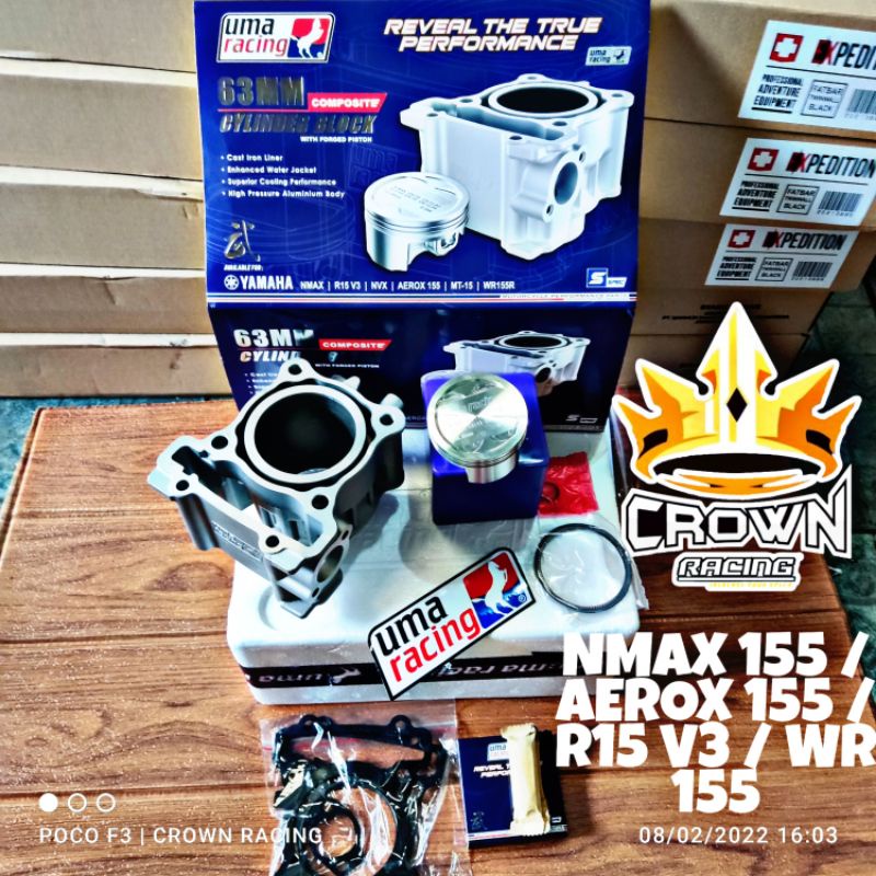 Jual Blok Seher Uma Racing 63mm Yamaha Nmax 155 / Aerox 155 / R15 V3 / WR155 | Shopee Indonesia