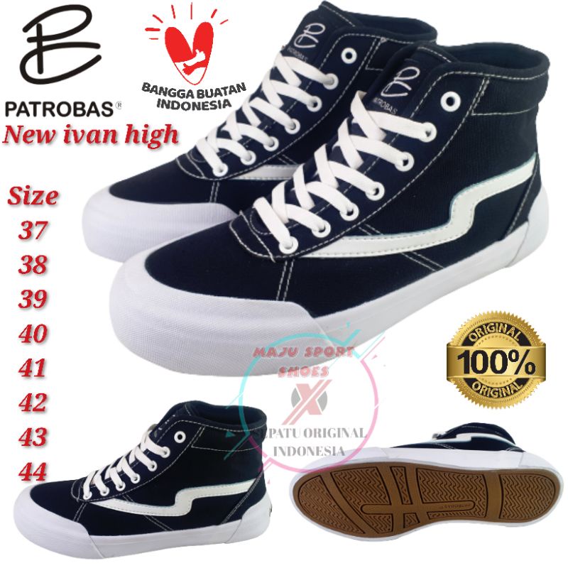 Jual PATROBAS NEW IWAN HIGH BLACK WHITE - SEPATU PATROBAS TINGGI ...