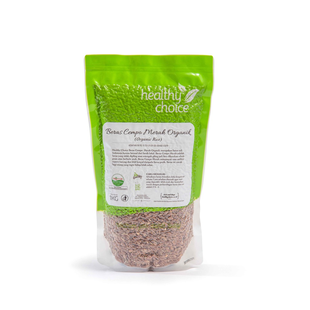 Jual Healthy Choice Beras Cempo Merah Organik 1 kg | Shopee Indonesia