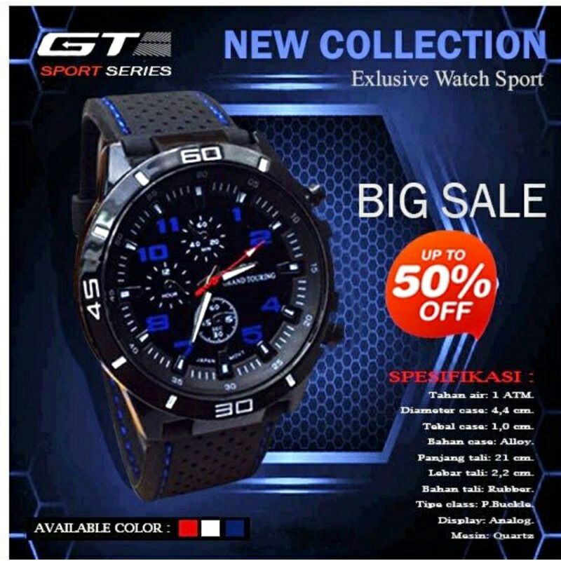 Jual Jam Tangan Analog Pria Cowok Wanita Sport Chrono Model Casio G ...