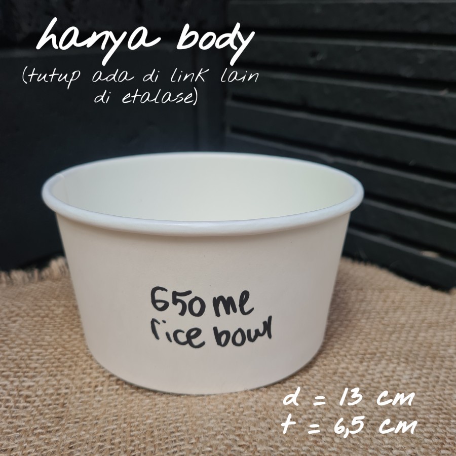 Jual PAPER BOWL RICE BOWL MANGKOK 1 DUS 500 PCS TANPA TUTUP | Shopee ...