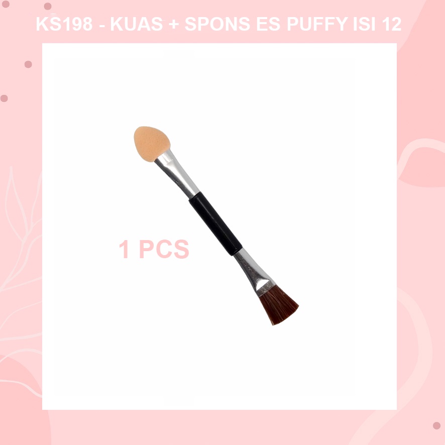 Jual Kuas + Spons Eyeshadow Puffy 1 Pcs | Shopee Indonesia