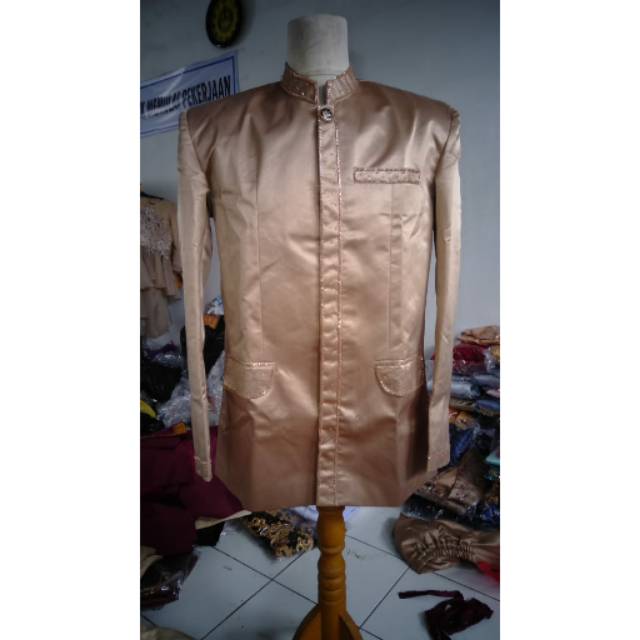 Jual Beskap Pengantin Tabur Kancing Luar Satu [Produk original] harga ...