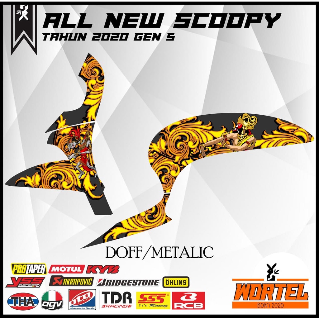 Jual Striping Scoopy 2021-Sticker Lis Decal Motor All New Scoopy 2021 ...