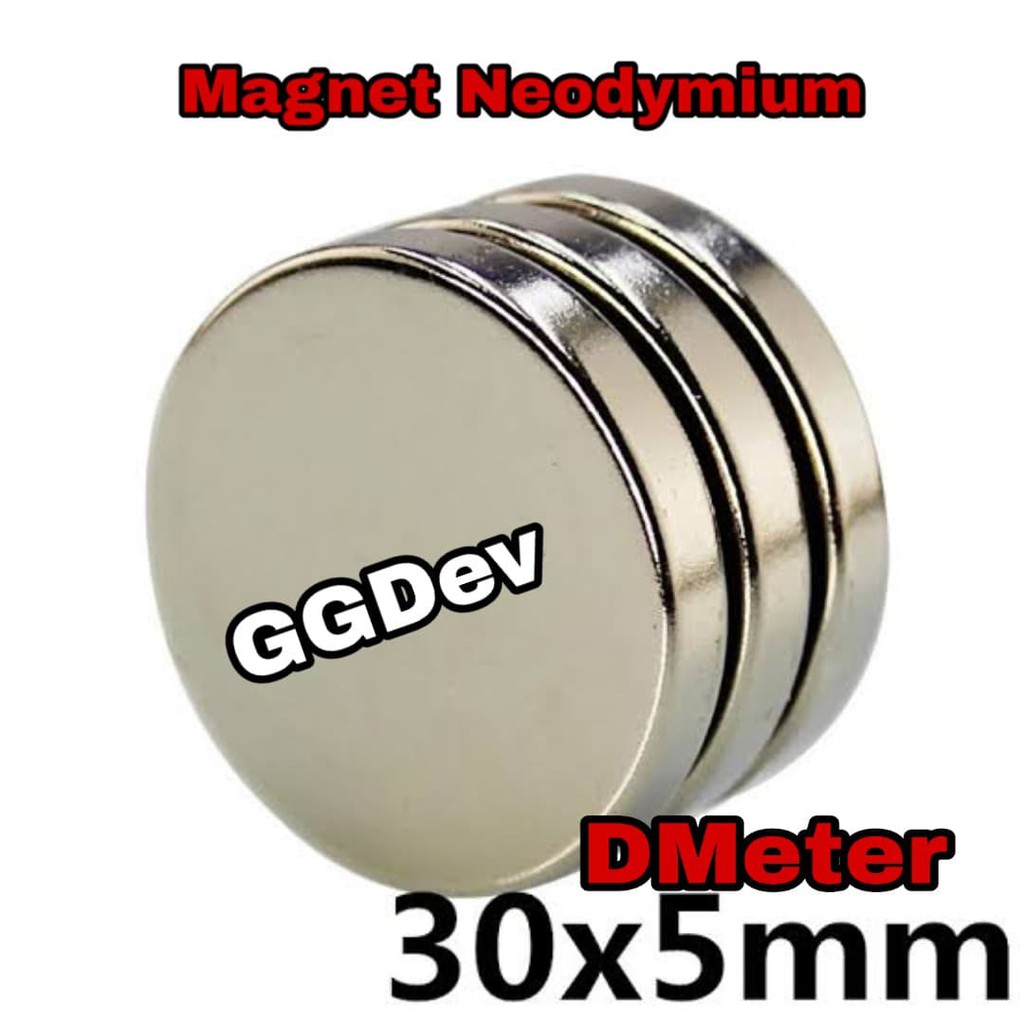 Jual MAGNET NEODYMIUM SUPER KUAT 30x5 MM | Shopee Indonesia