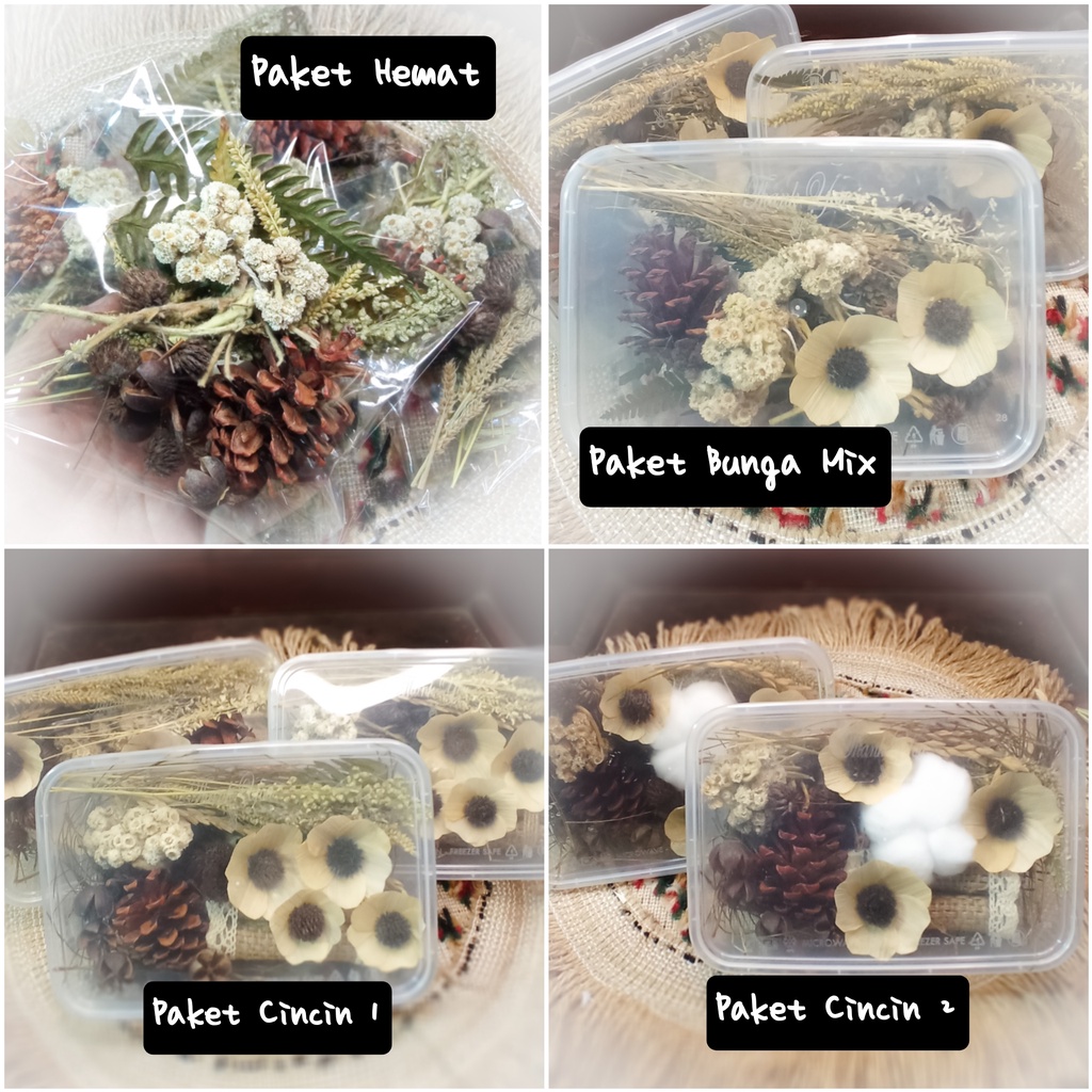 Jual Paket Bunga Kering Paket Bunga Rustic Paket Bunga Kering
