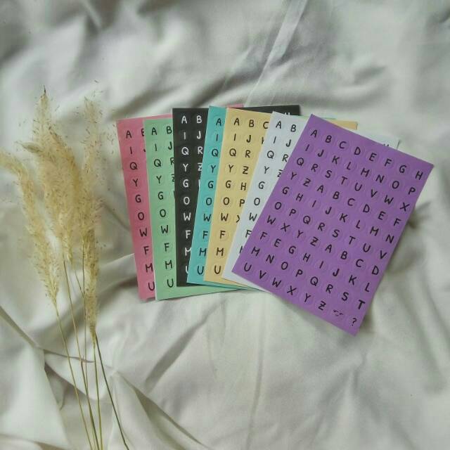 Jual Sticker Alphabet/Huruf Warna Untuk Dekorasi | Shopee Indonesia