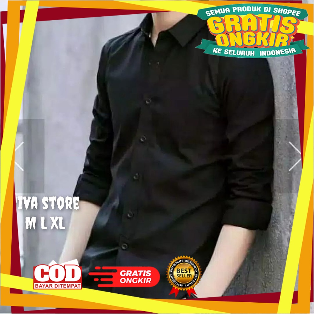 Jual KEMAJA PRIA KEREN / Kemeja Polos Pria Slimfit Panjang Maroon Putih ...