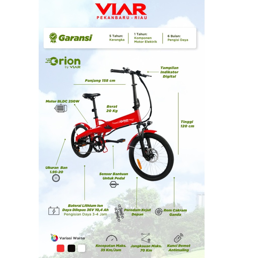 Jual Orion By Viar | Shopee Indonesia