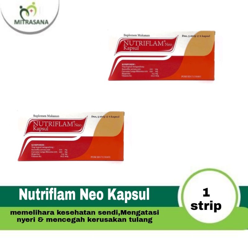 Jual Nutriflam Neo 1 Strip Isi 6 Kapsul | Shopee Indonesia