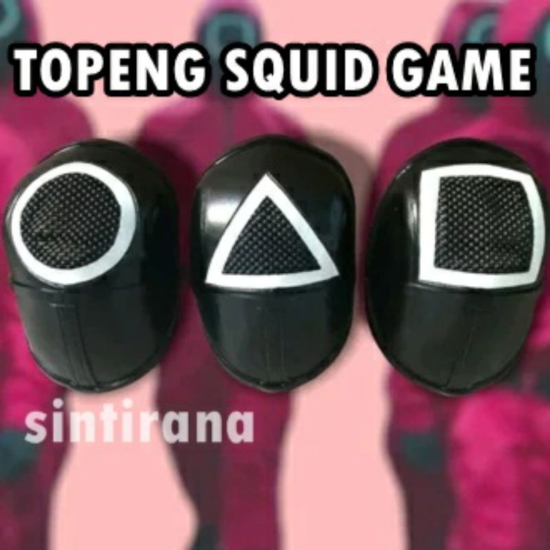 Jual Topeng Squid Game Mask Staff Guard Soldier Mask | Shopee Indonesia