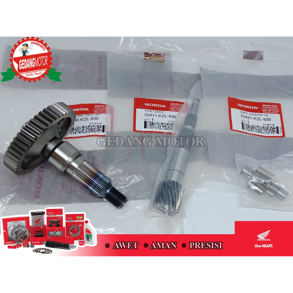 Jual GIGI RASIO TRANSMISI HONDA BEAT FI SET ORIGINAL HONDA KZL | Shopee ...