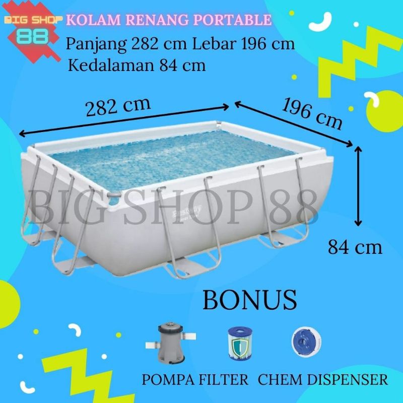Jual BESTWAY KOLAM PORTABEL KOLAM PORTABLE KOLAM RENANG ANAK JUMBO 3 ...