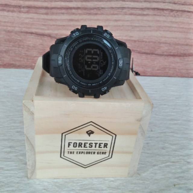 Jual JAM TANGAN FORESTER JTF 2028 - BLACK | Shopee Indonesia
