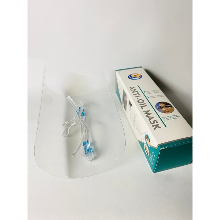Jual Face Shield Kacamata Anti Oil Mask Original BOX | Shopee Indonesia
