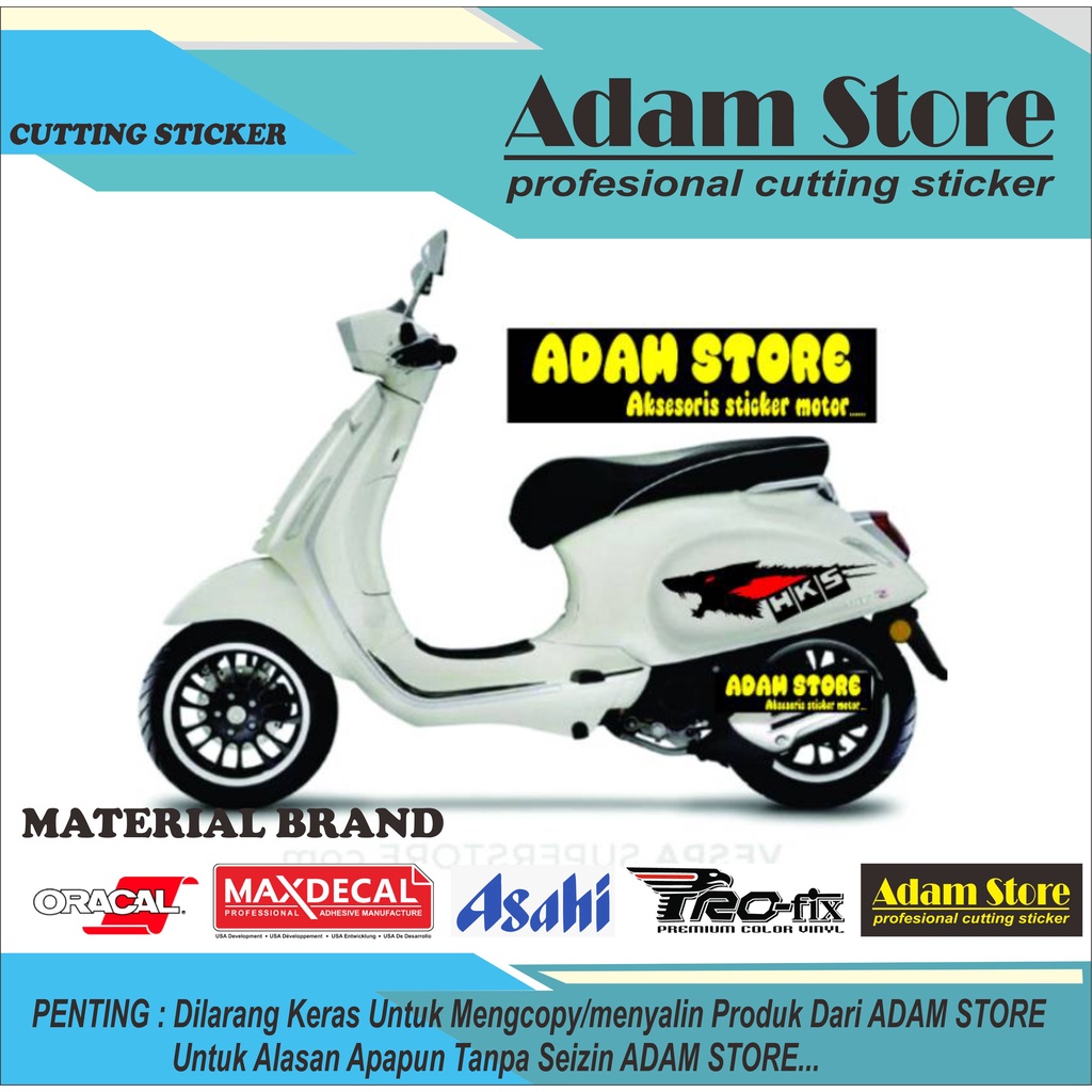Jual sticker motor vespa matic sticker motor vespa lx Sticker stiker ...