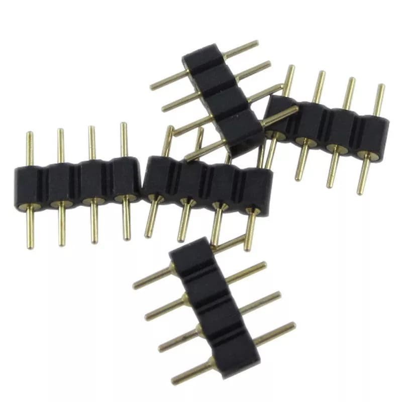 Jual Soket 4 Pin RGB - Male led strip konektor header socket sisir ...