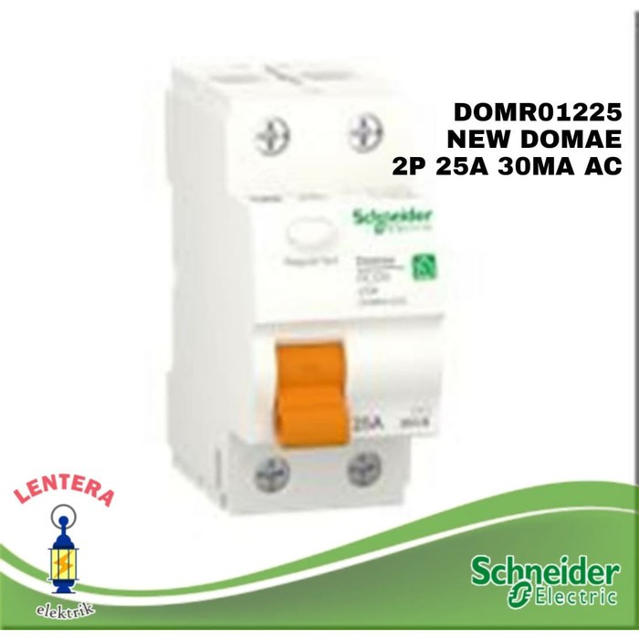 Jual SCHNEIDER NEW DOMAE RCCB 2P 25A 30MA AC DOMR01225 | Shopee Indonesia