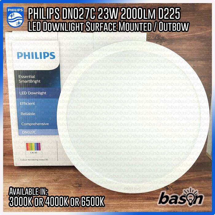 Jual PHILIPS DN027C 23W 9" D225 - LED Downlight Outbow Tempel | Shopee ...