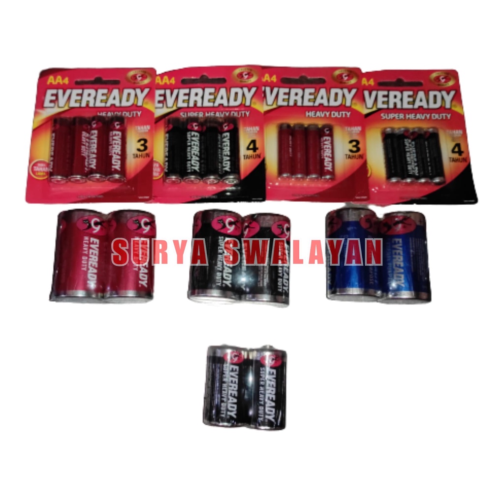 Jual Baterai Eveready Heavy Duty All Varian - Batre - Batrai | Shopee ...