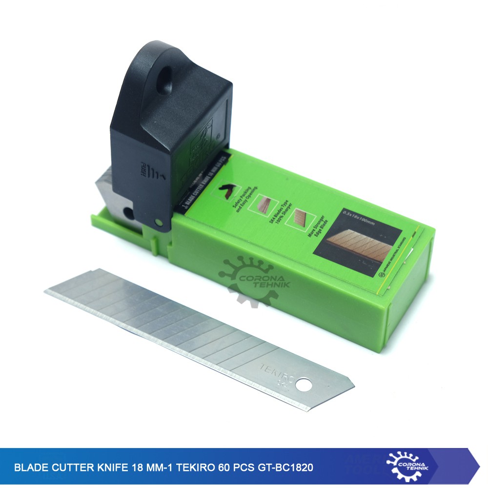Jual Refill Blade Cutter Knife 18 mm Tekiro 60 Pcs - GT-BC1820 | Shopee ...