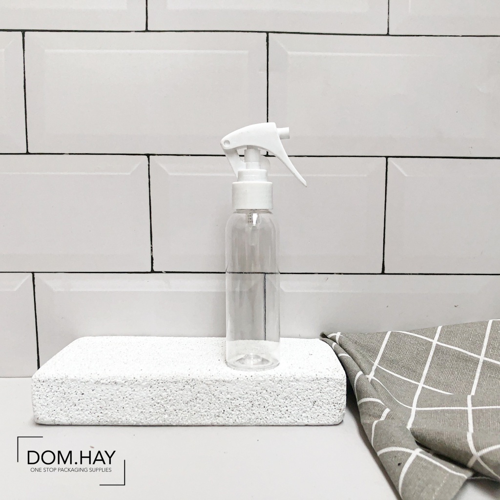 Jual Botol Trigger Spray Putih 100ml Plastik PET Botol Semprot Tanaman ...
