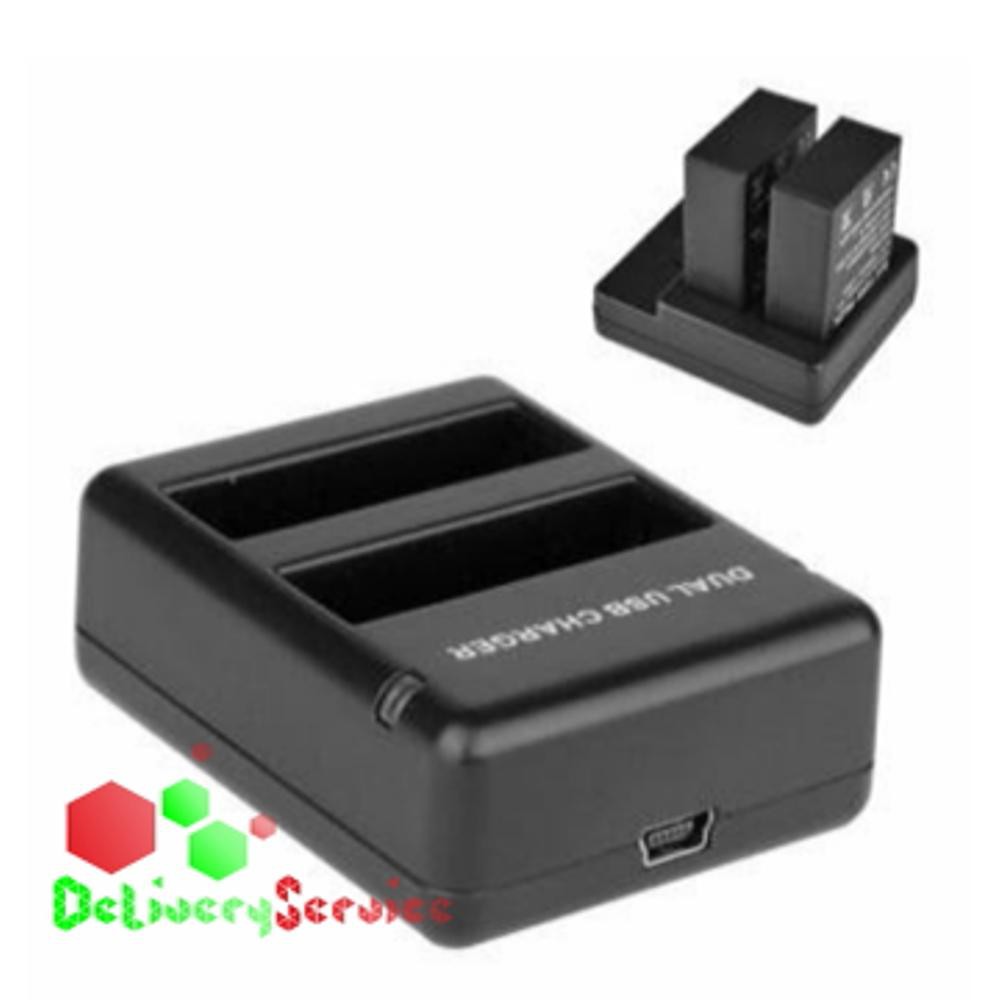 Jual Jual Dual Charger untuk GoPro Hero 4 action cam baterey caz casan ...