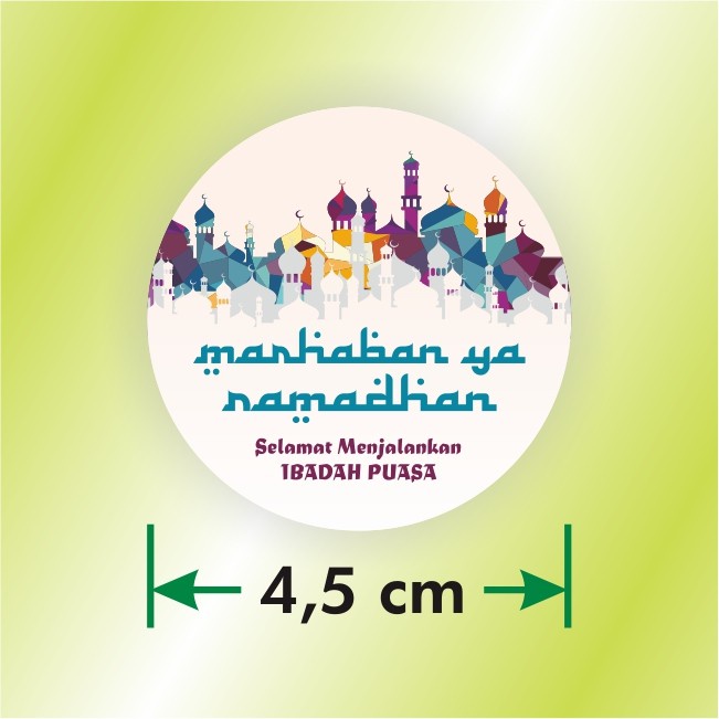 Jual Sticker Label Marhaban ya Ramadhan Stiker Selamat Menunaikan ...