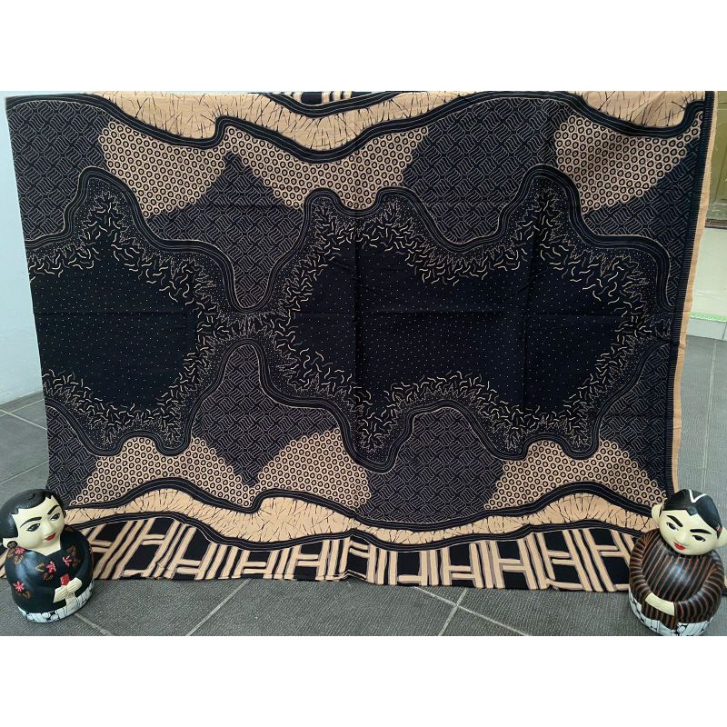 Jual Kain batik solo beras utah abstrak pager hitam | Shopee Indonesia